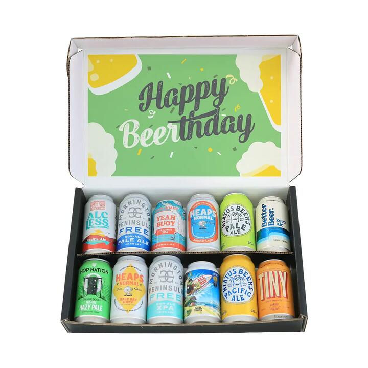 Birthday 12 Non-Alcoholic Beer Gift Box - Booze Buddie