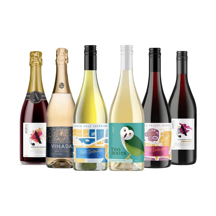 Daily Delight Non-Alcoholic Wine Mix - 6 Pack | Sans Drinks - Booze Buddie